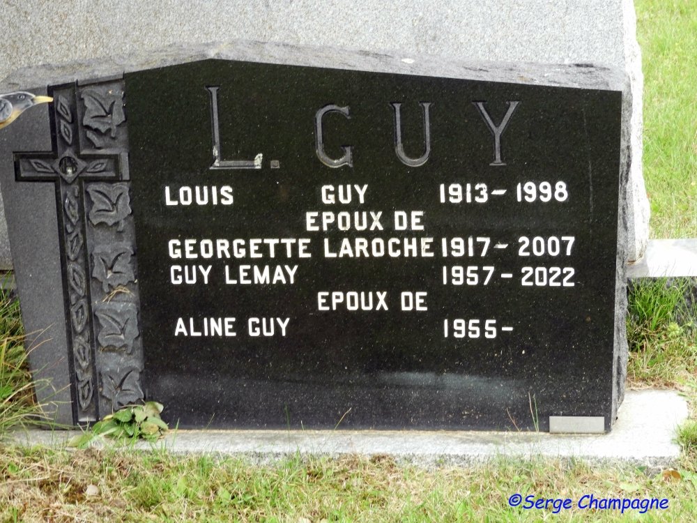 Pierre tombale familiale de Louis Guy et Georgette Laroche – Ma Famille ...
